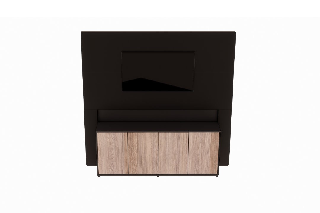 Painel de TV com armário Harvard | Funcional Mobiliário Corporativo